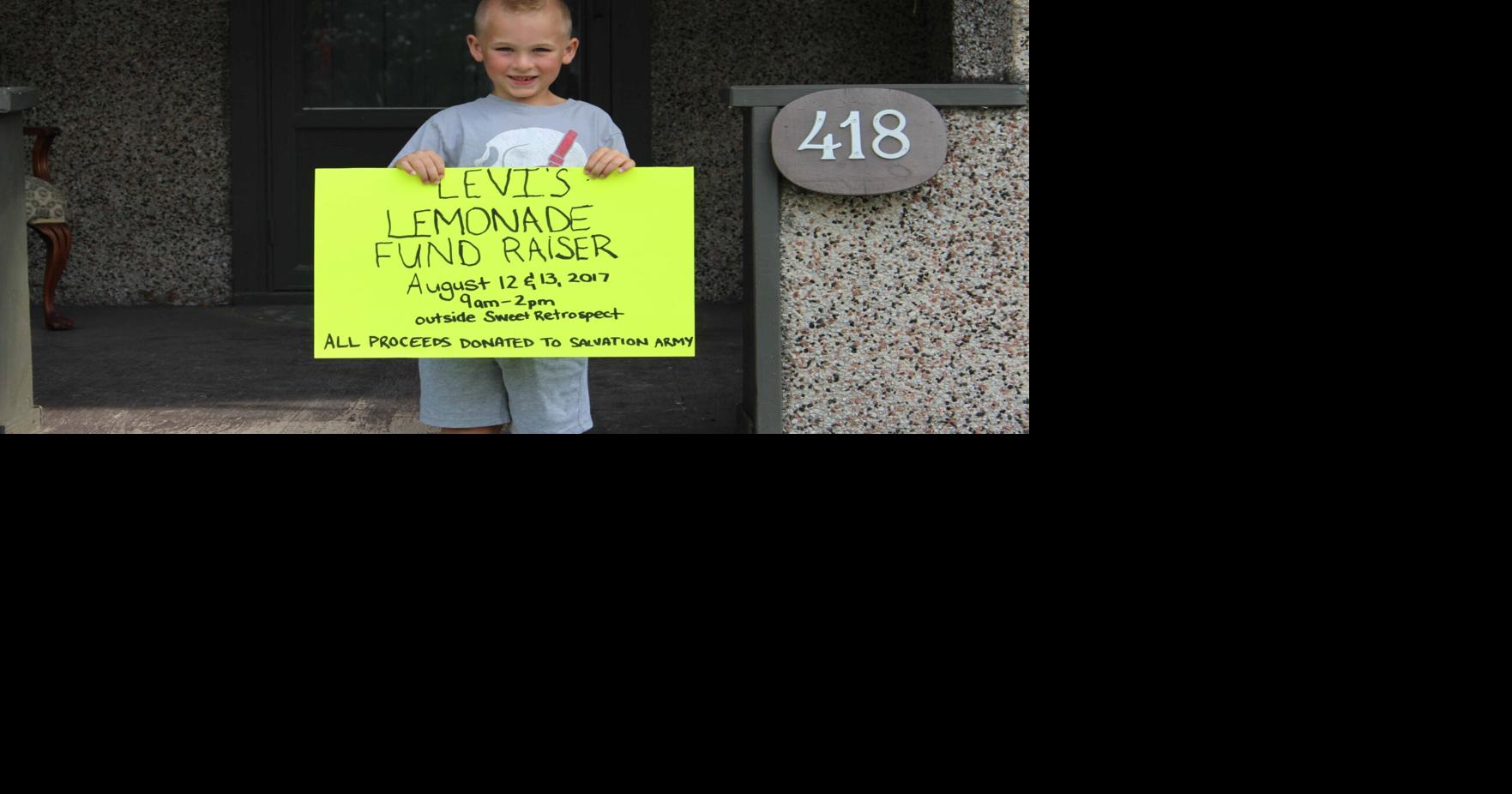 Lemonade for lemon aid: Dunnville boy gives back to Salvation Army