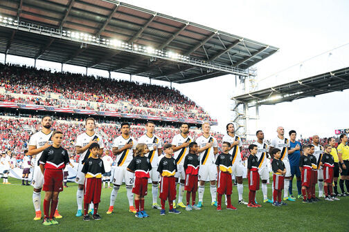 Ancaster Soccer Club players and families cheer on TFC