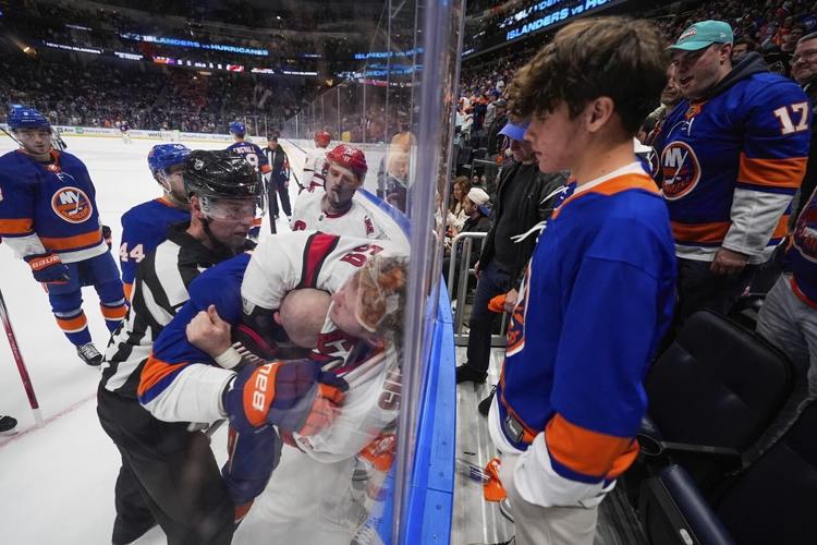 Mathew Barzal scores in 2nd OT as Islanders beat Hurricanes 3-2 to ...