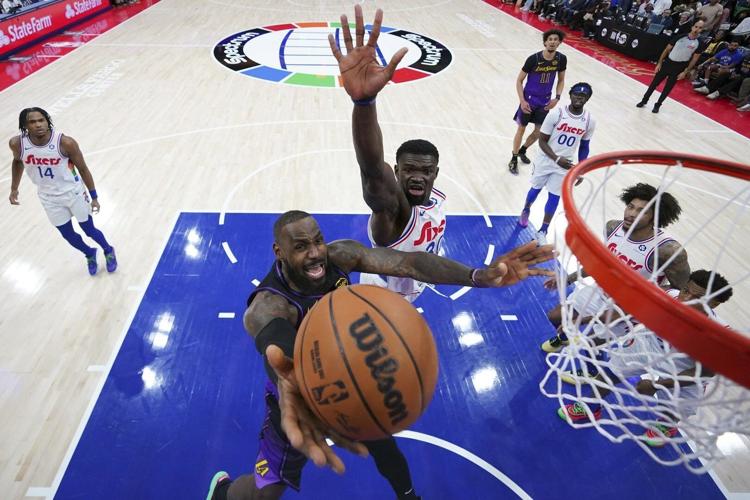 Bronny James shows dad LeBron, Lakers he has plenty to learn in return ...