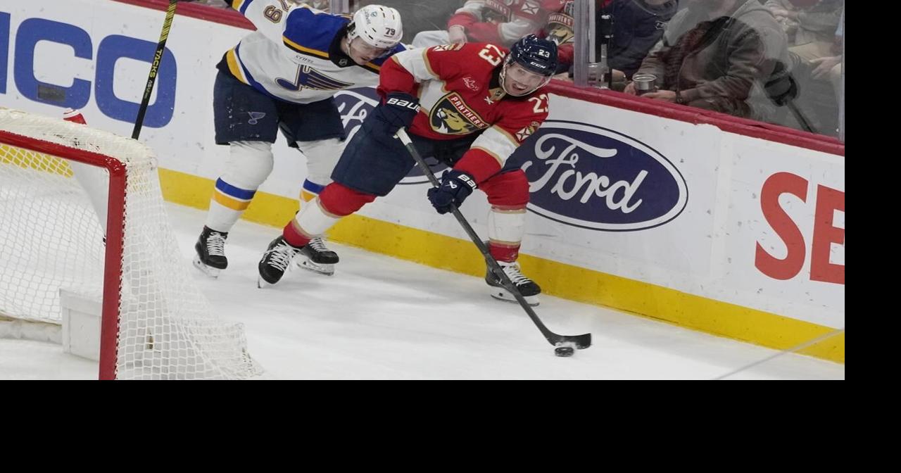 Hofer and Buchnevich lead St. Louis Blues past sliding Florida Panthers ...