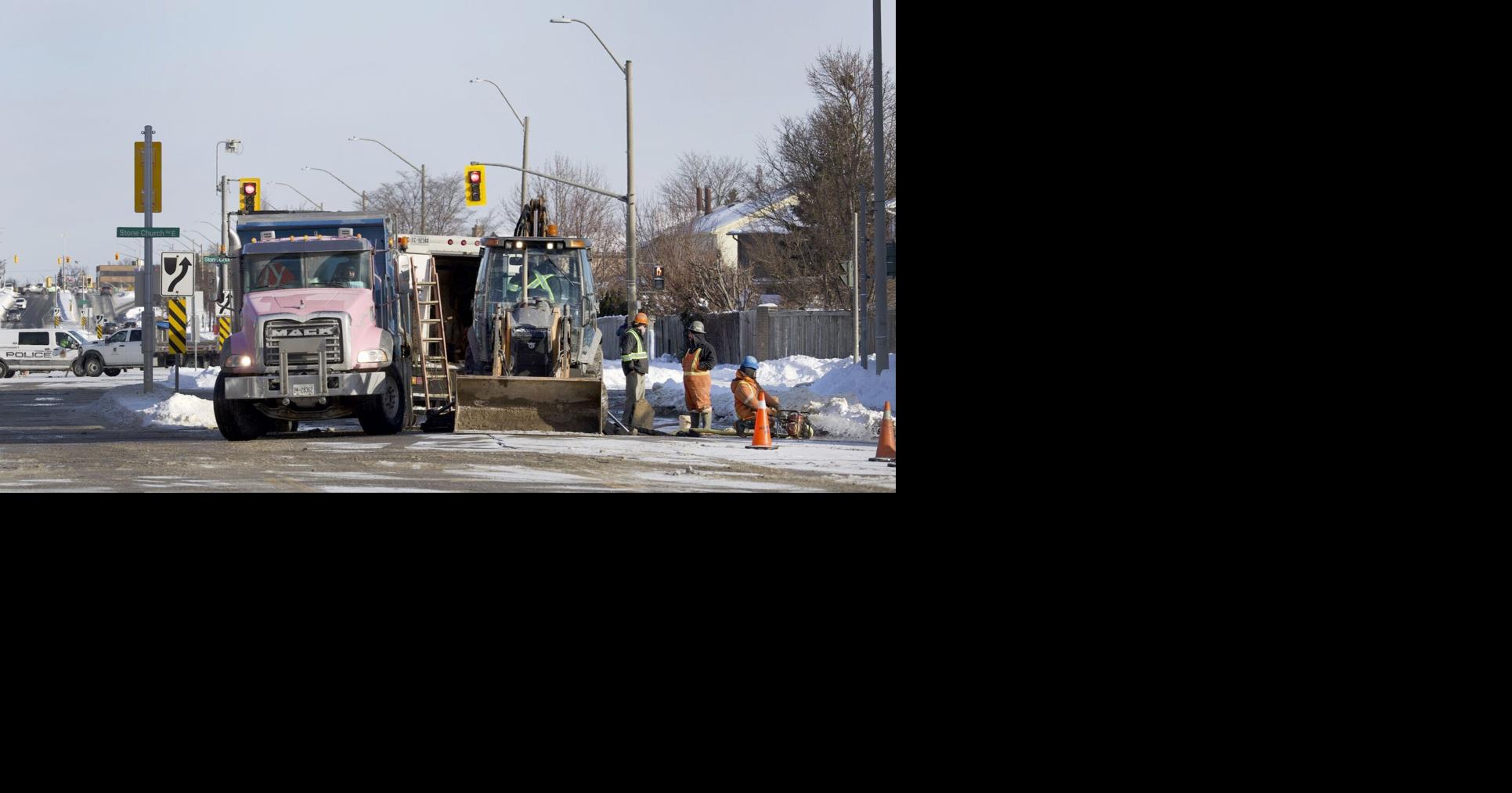 Water main breaks spur west Hamilton, Mountain lane closures