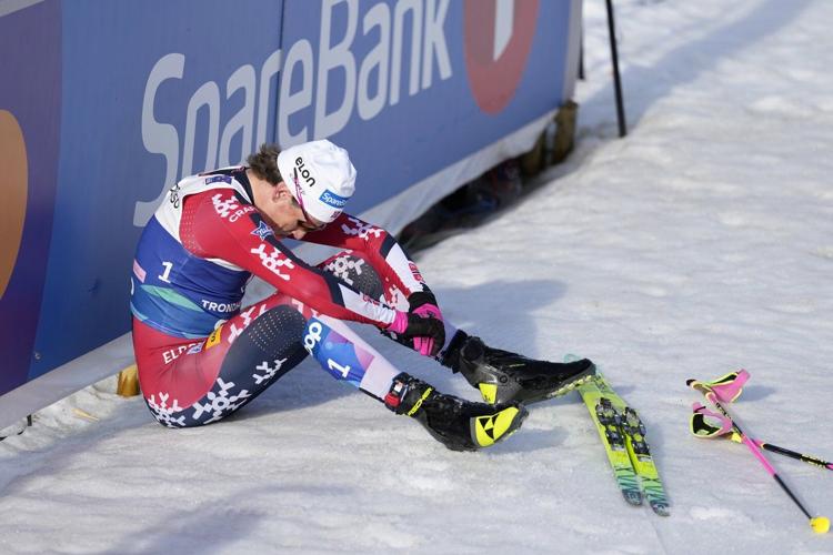 Hometown hero Klaebo completes golden sweep at Nordic world championships