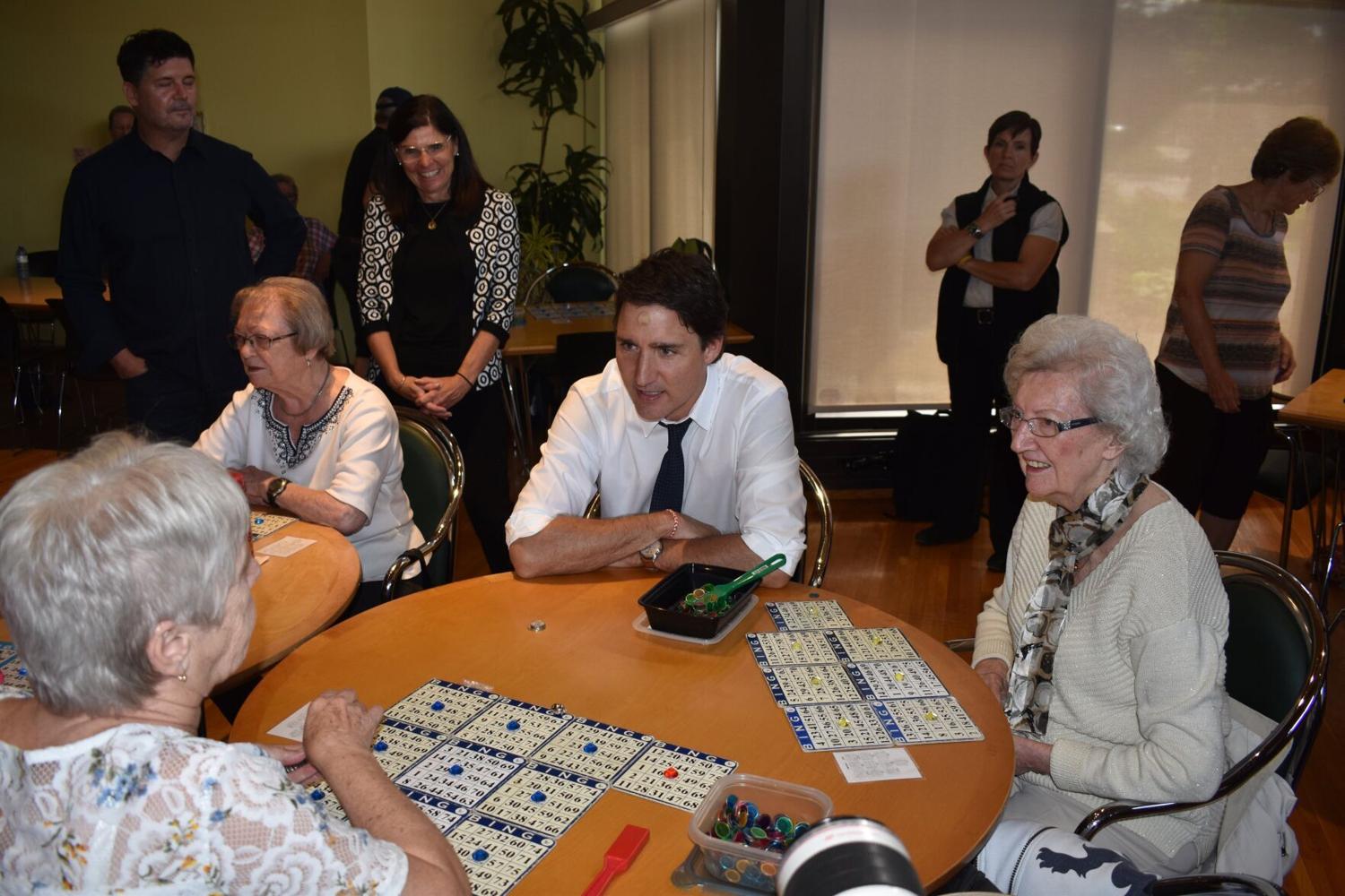 Prime Minister Justin Trudeau visits Sackville Hill Seniors Recreation ...