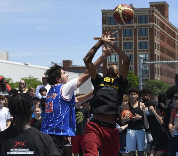 Woodlands Park ‘Rally Court’ gets celebrity tryout ahead of Arkells concert