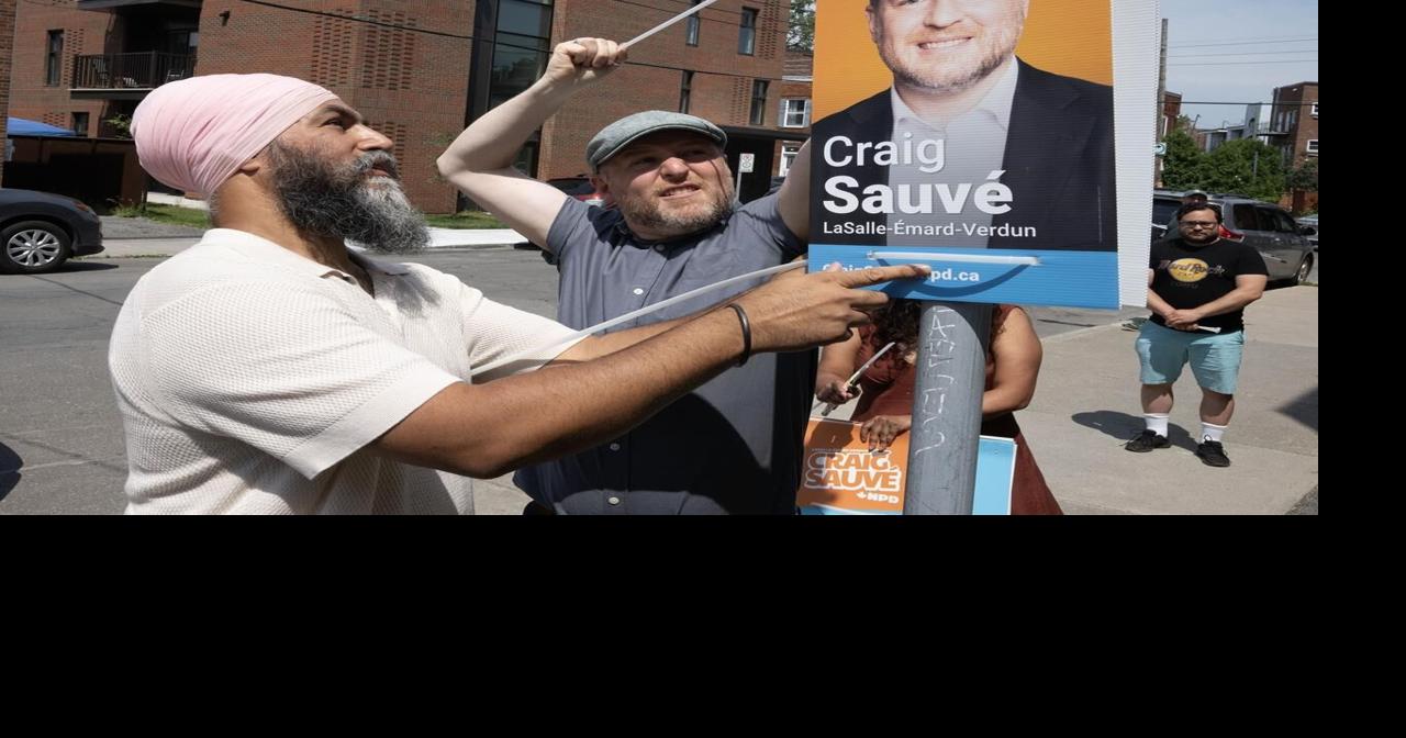 No photos of Trudeau on campaign signs in Montreal riding ahead of ...