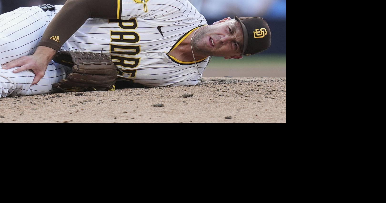 Padres reliever Jason Adam carted off field with ruptured quadriceps tendon