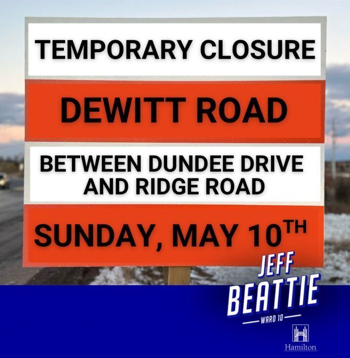 Rock slide closes Dewitt Road escarpment access