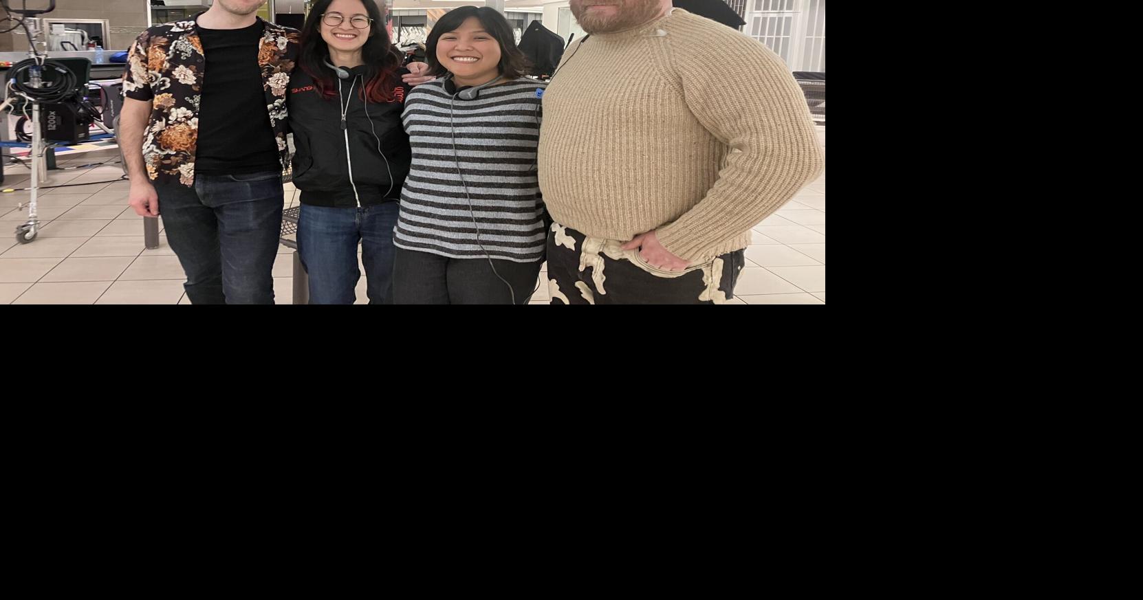 Lights, camera, action in Hamilton food court