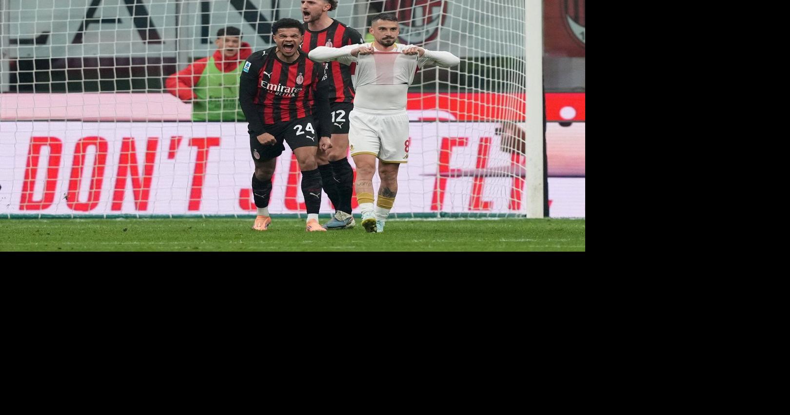 AC Milan saved by Genoa's missed penalty in dramatic 1-1 draw