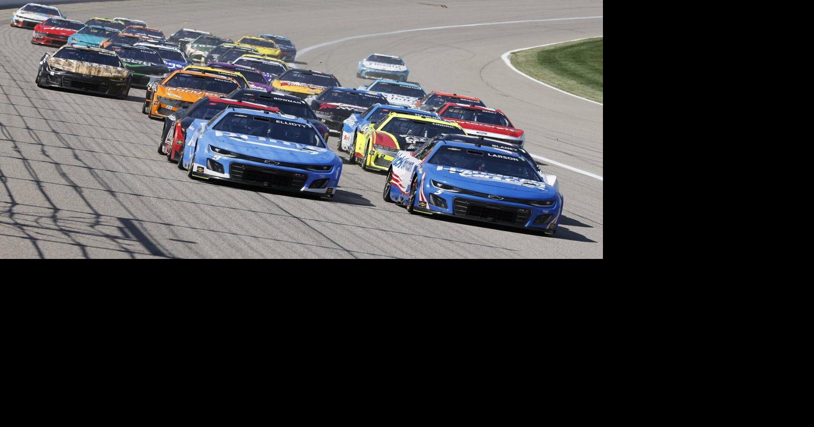 Kyle Larson wins again at Kansas, dominating for his 3rd NASCAR Cup Series win this season