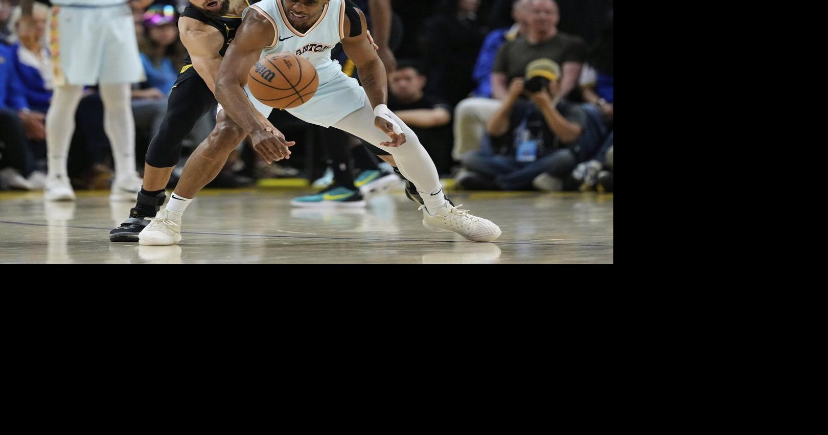 Harrison Barnes swishes 3-pointer at the buzzer as Spurs stun Warriors ...