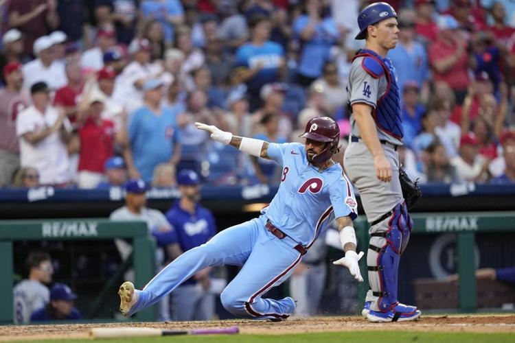 Phillies back Nola with 3 homers and down Dodgers 5-1 to finish 3-game ...