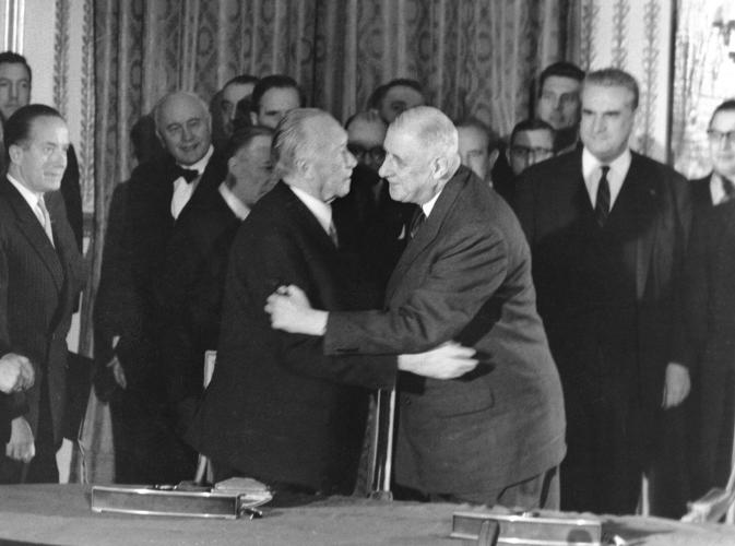 AP PHOTOS: How bitter wartime enemies France and Germany built a ...
