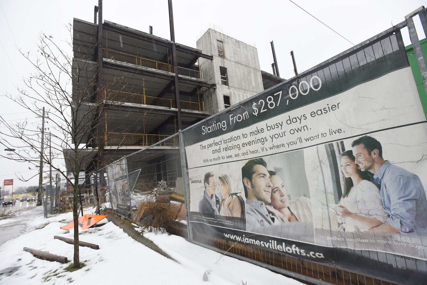 What’s happening with the partially built Cannon St. condo?