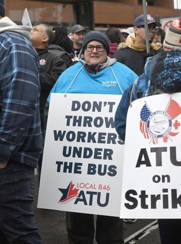 Striking HSR bus drivers hit the picket lines