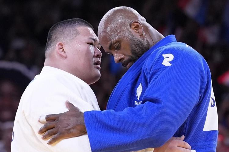 Teddy Riner stars again as France defends its Olympic title in mixed ...