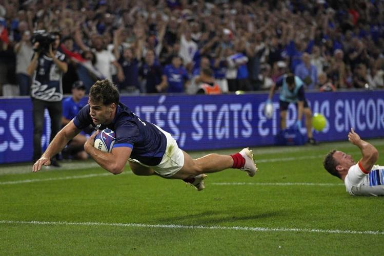 Dupont's facial injury scars France's 14-try romp against Namibia at ...