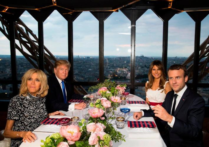 From white knuckles to open barbs, Trump and Macron bring a rocky ...