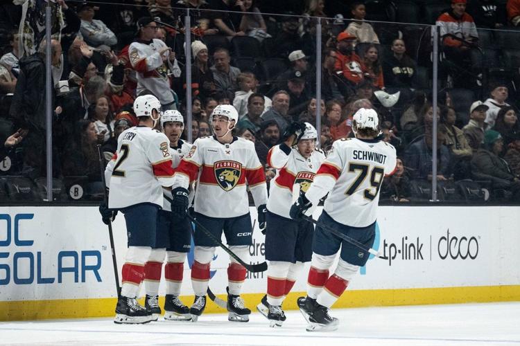Brad Marchand scores 2 goals, Panthers get their road trip rolling with ...