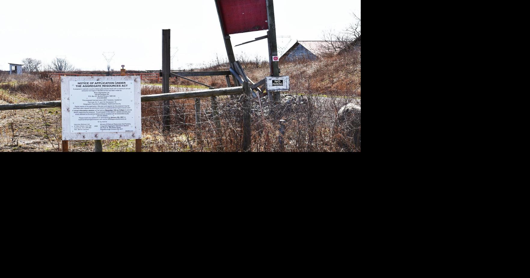 Hagersville quarry application concerns county