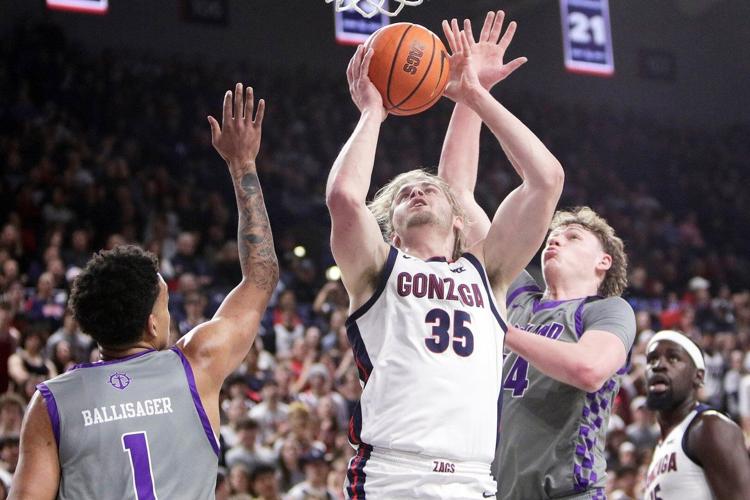 Graham Ike scores 19 points as No. 9 Gonzaga beats Portland 89-48 to ...