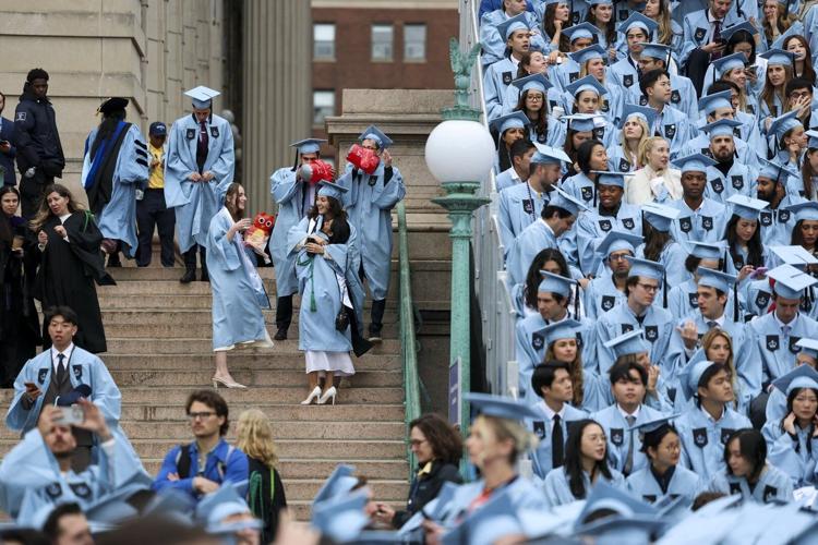 AP PHOTOS: Columbia University president notes Mahmoud Khalil's absence ...