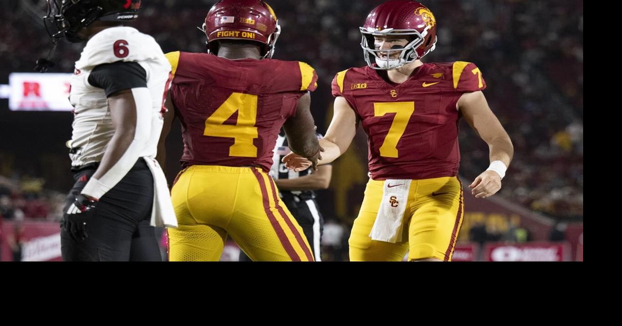 Moss, Marks each account for 3 TDs to help USC beat Rutgers 42-20, end ...