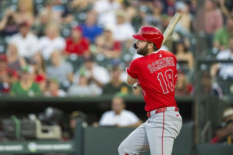 Ward and Schanuel lead Angels to 4-3 victory over slumping Athletics