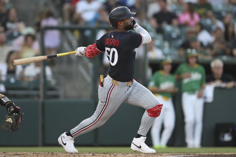 Castro homers twice and Twins win 10-3, sending Athletics to 8th ...