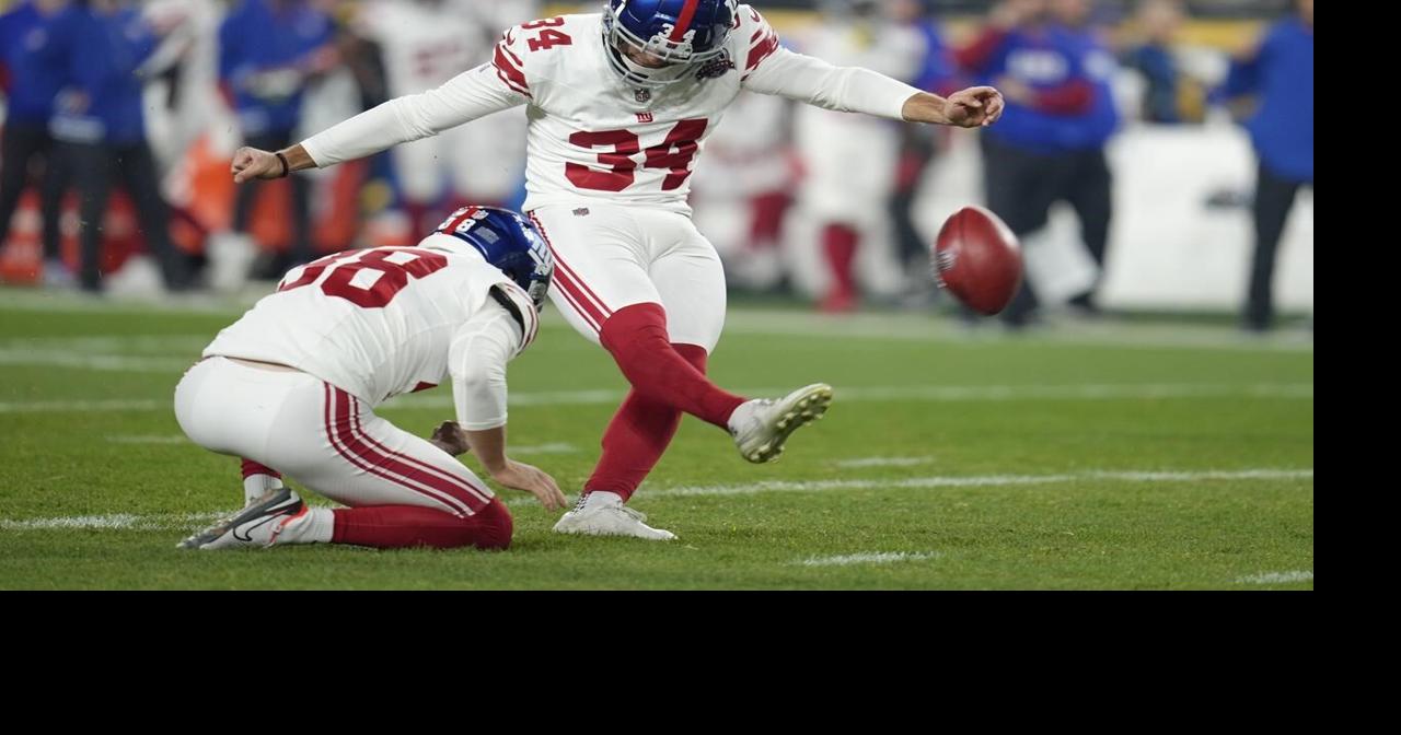 Giants kicker Greg Joseph is out against the Commanders. Rookie Jude ...