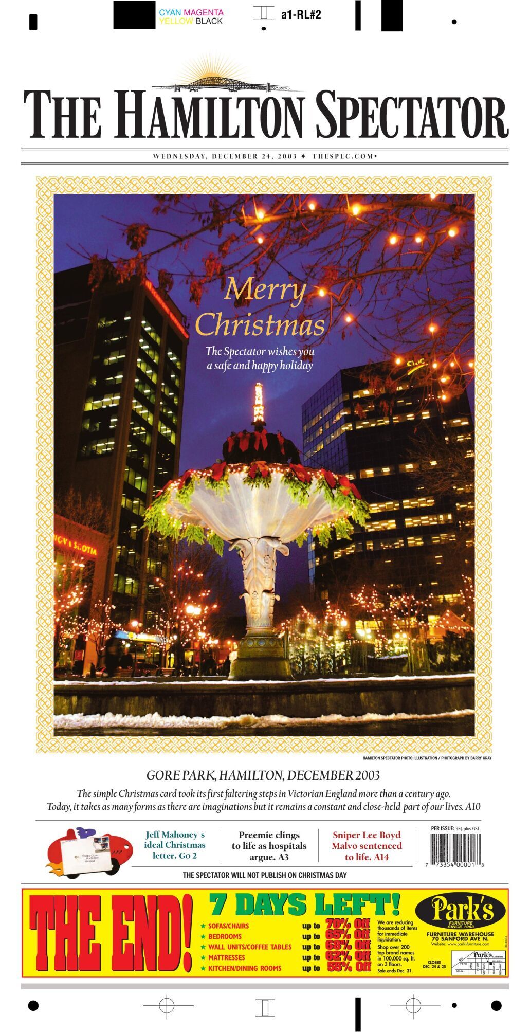 The Hamilton Spectator Christmas edition