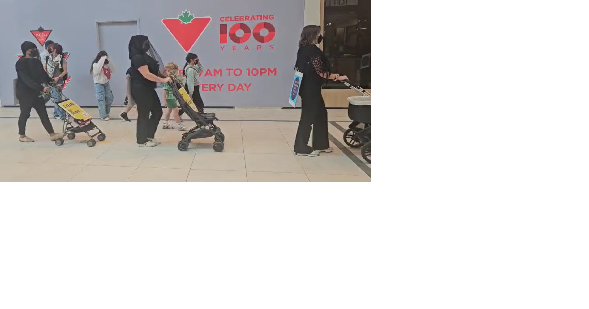 Silent Protest at Burlington Centre Urges Indigo Boycott