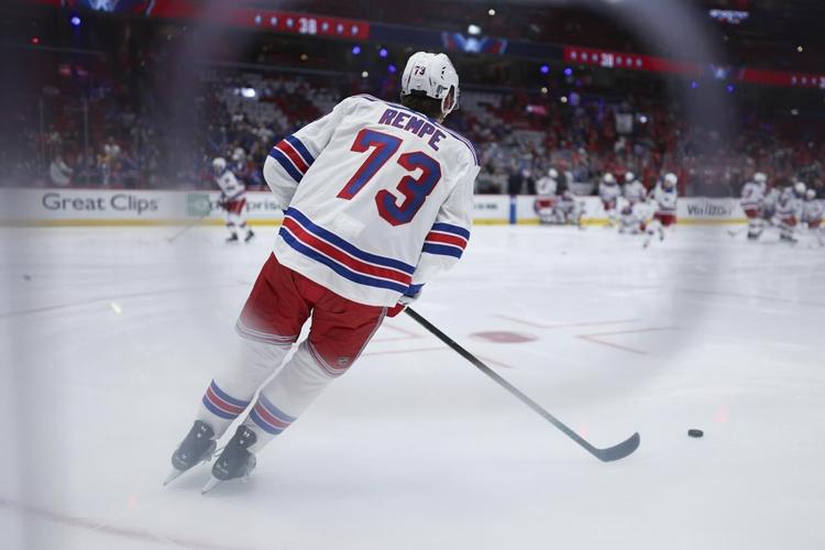 Rangers rookie Matt Rempe doesn't mind playing the villain role in the ...