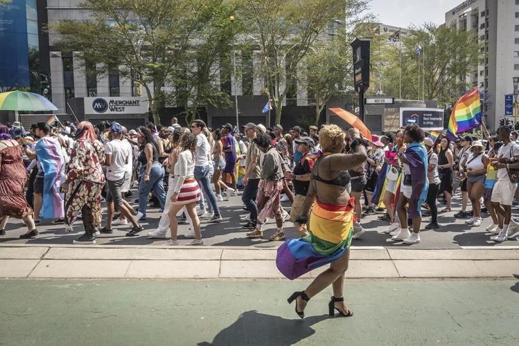 Hundreds march to mark 35 years of Pride Johannesburg in South Africa