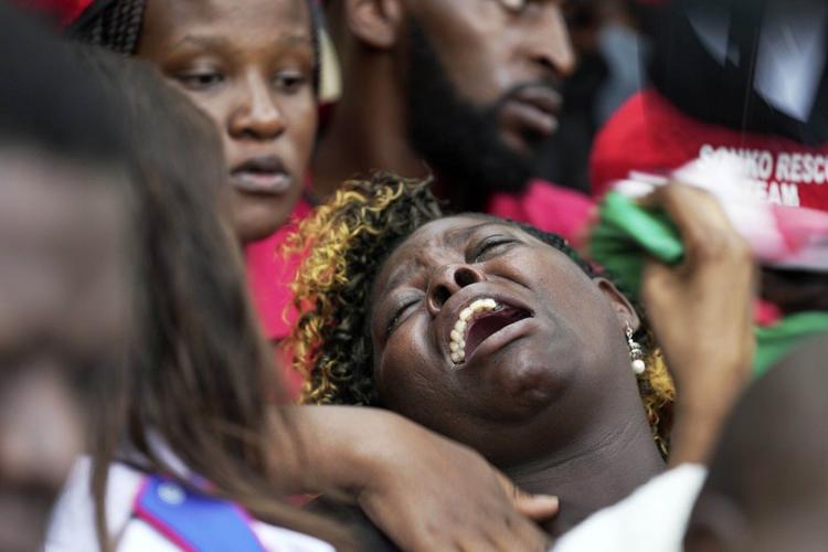 Photos of funeral of Kenyan civilian shot dead by police during protest