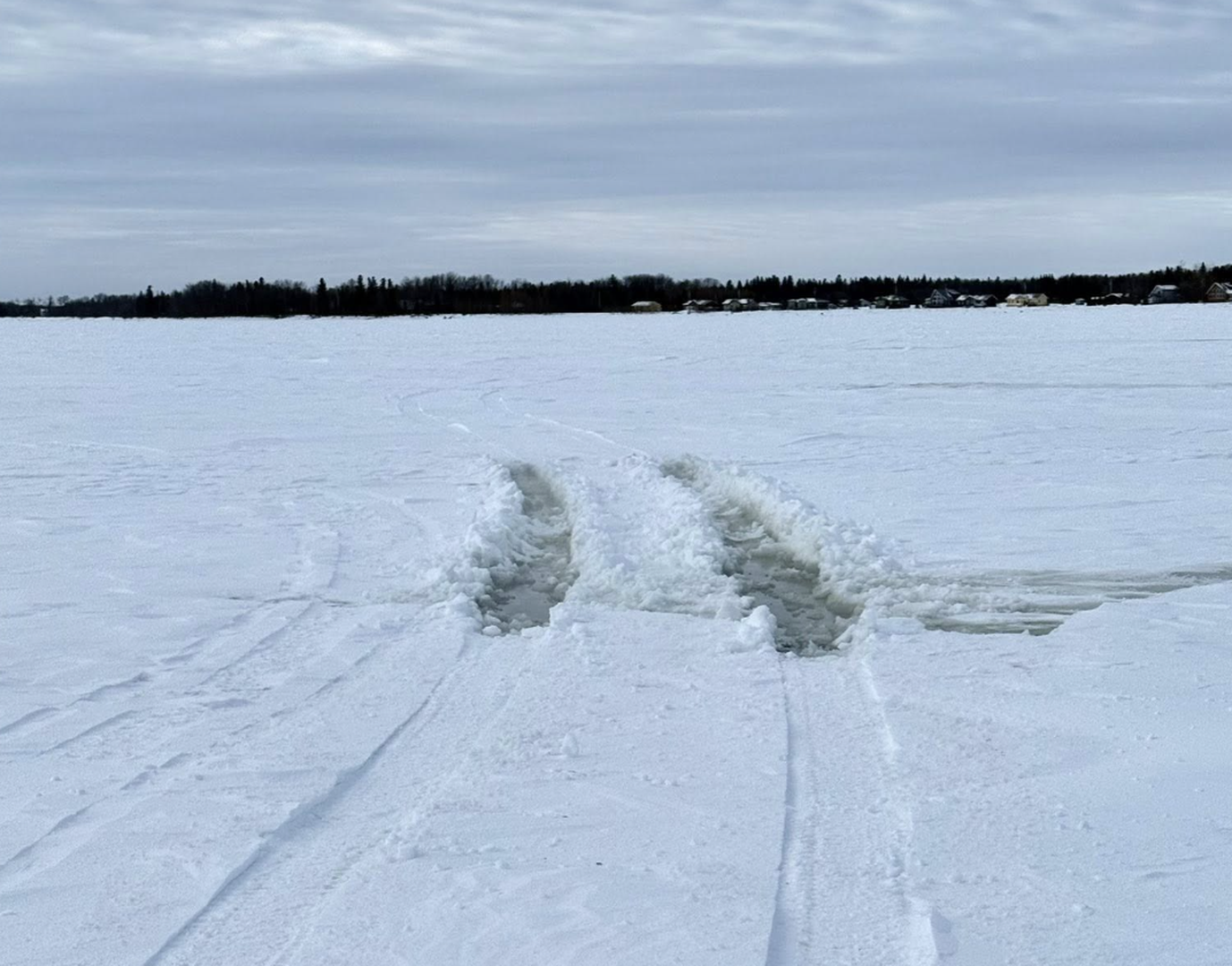 Slush Pockets Catching Lake Winnipeg Riders Off Guard