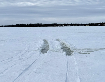 Slush Pockets Catching Lake Winnipeg Riders Off Guard