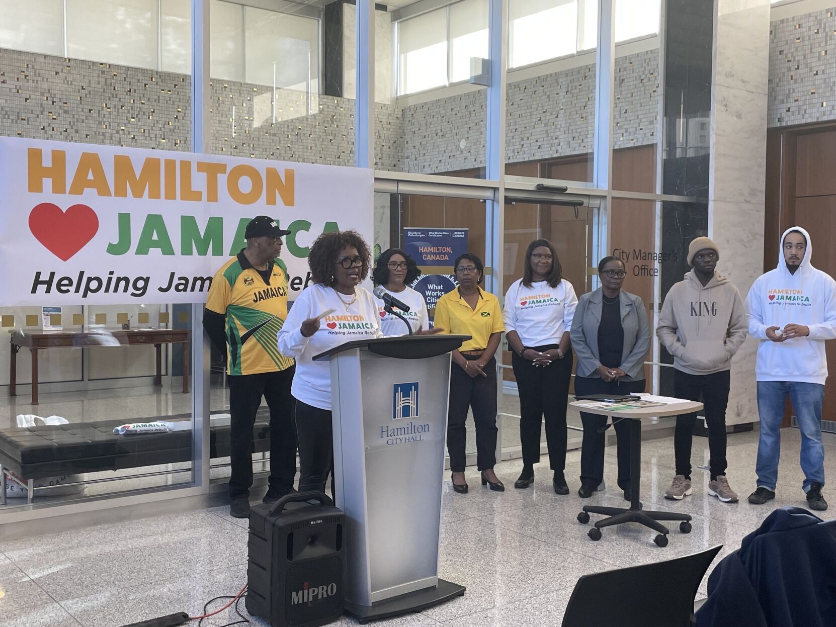 Hamilton groups, city partner for Hurricane Melissa relief