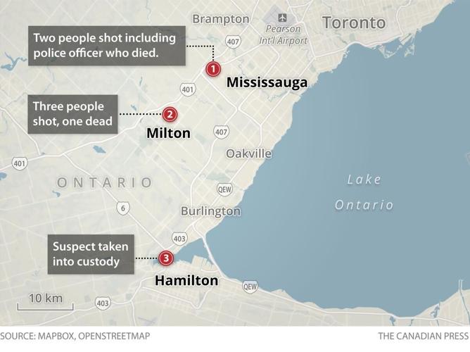 GTA active shooter suspect shot dead in Hamilton