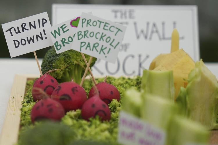 A quirky vegetable sculpture contest features a squash Donald Trump and ...