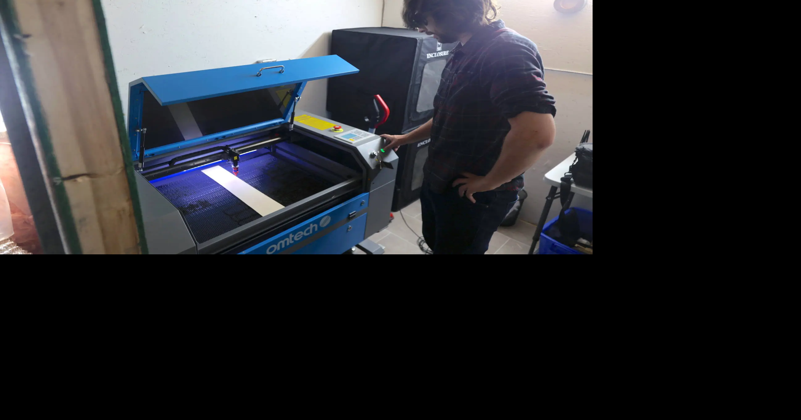 Laser engraver seeks to make his mark