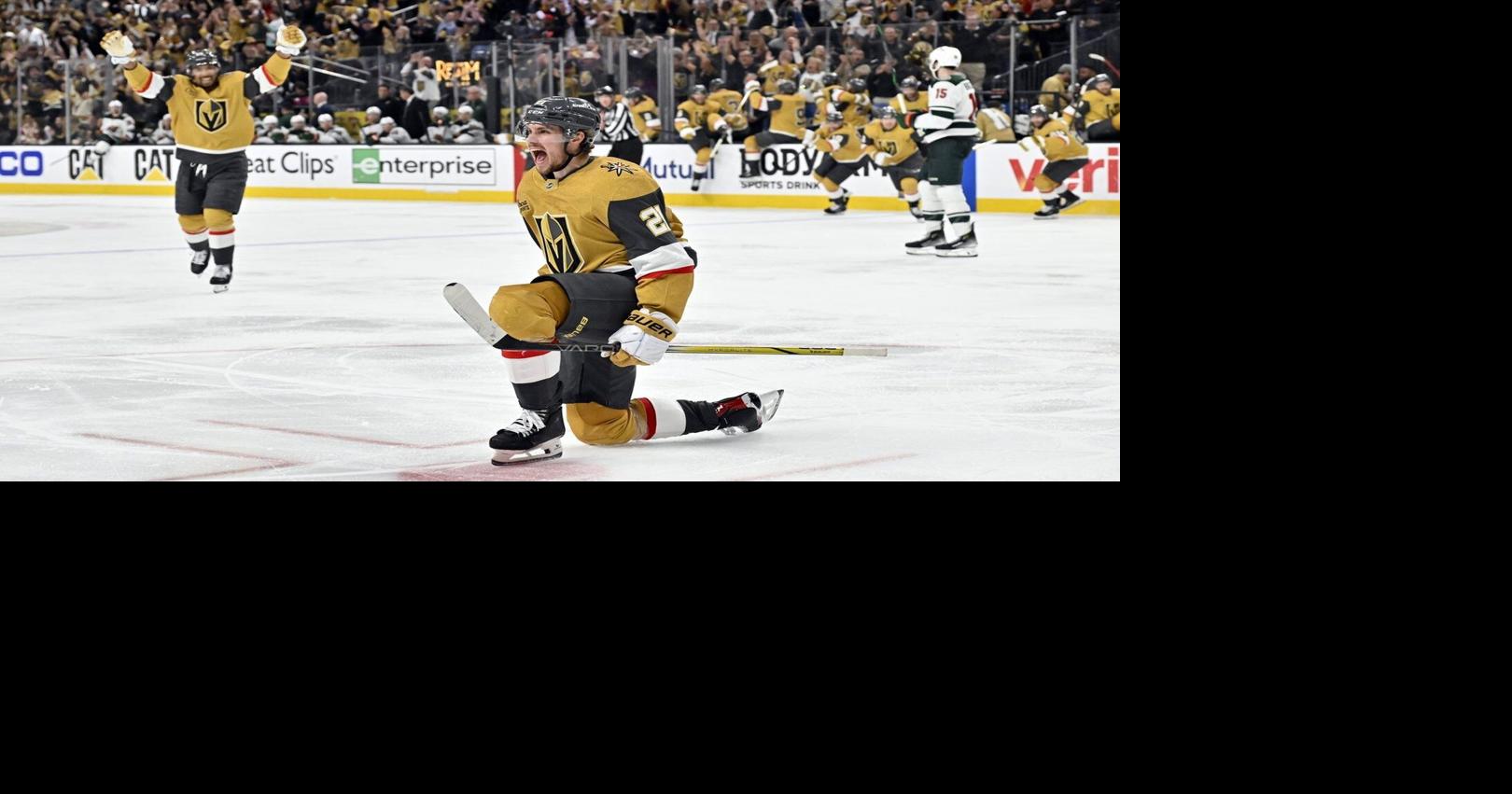 Howden's OT goal gives Golden Knights a 3-2 win over the Wild and 3-2 ...