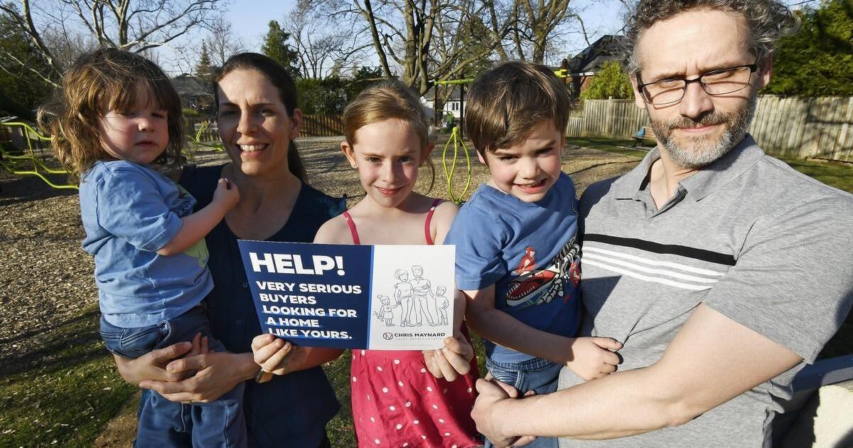 Hamilton family sent flyers in hopes of finding a house to buy