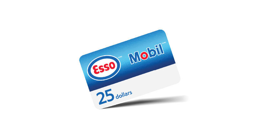 CONTEST: Enter for a chance to win one of four $25 Esso Mobil eGift cards