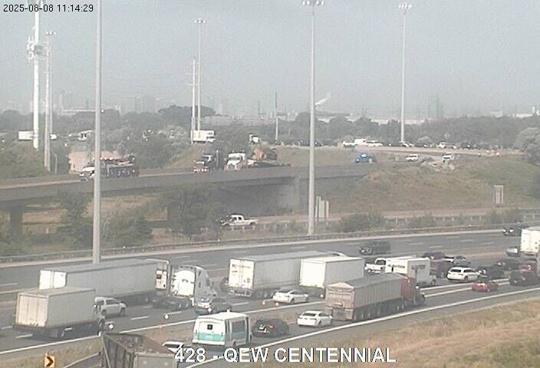 Traffic chaos on QEW through Hamilton Friday morning