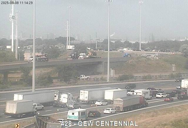 Traffic chaos on QEW through Hamilton Friday morning