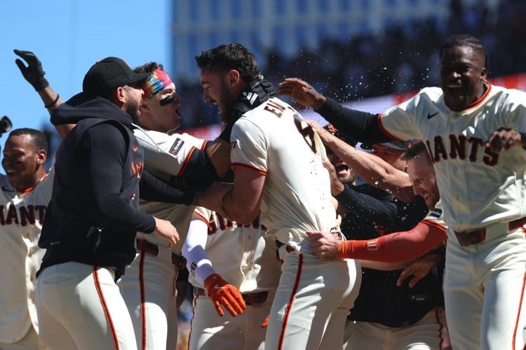 Eldridge's grand slam caps wild comeback as Giants rally from 8 down in ...