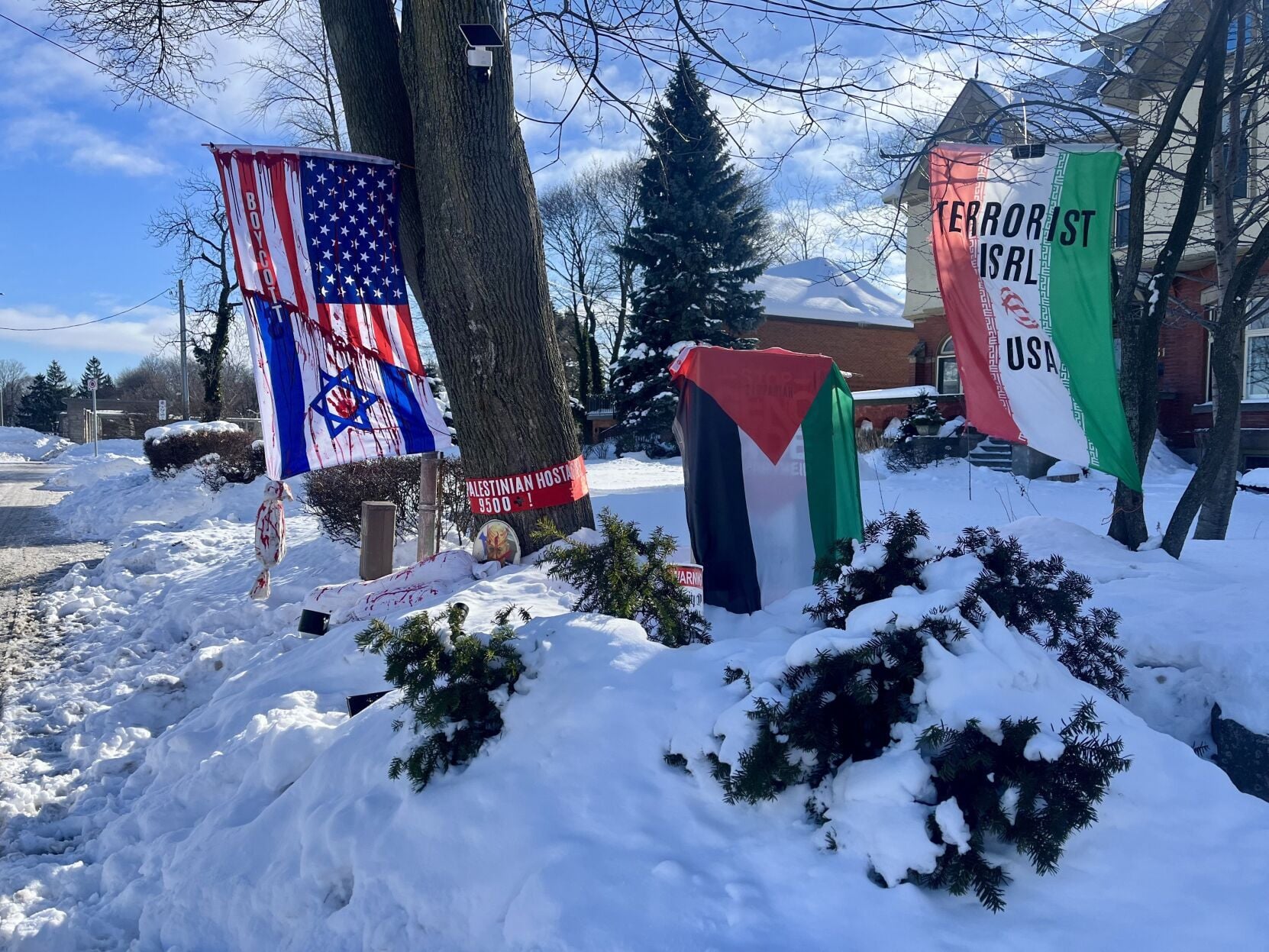 Hamilton woman facing city order over pro-Palestine display