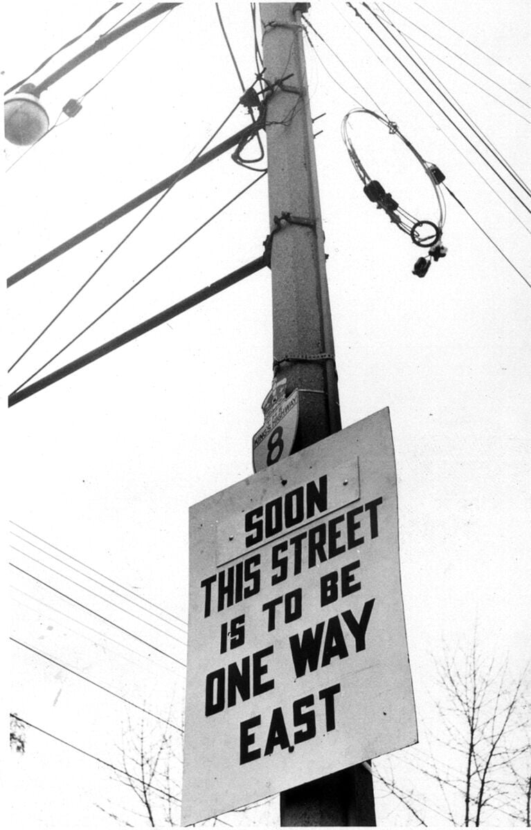 Oct. 28, 1956: One-way street system begins in Hamilton